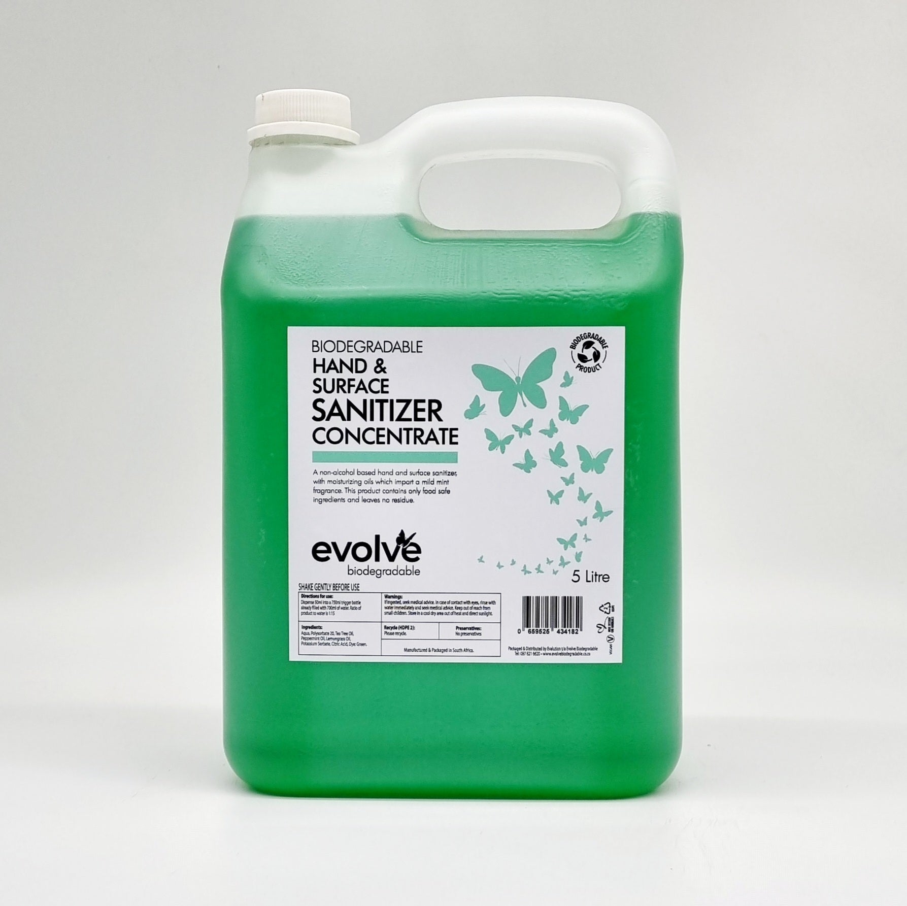 Buy Hand & Surface Sanitizer Concentrate 5L- Evolve Biodegradable