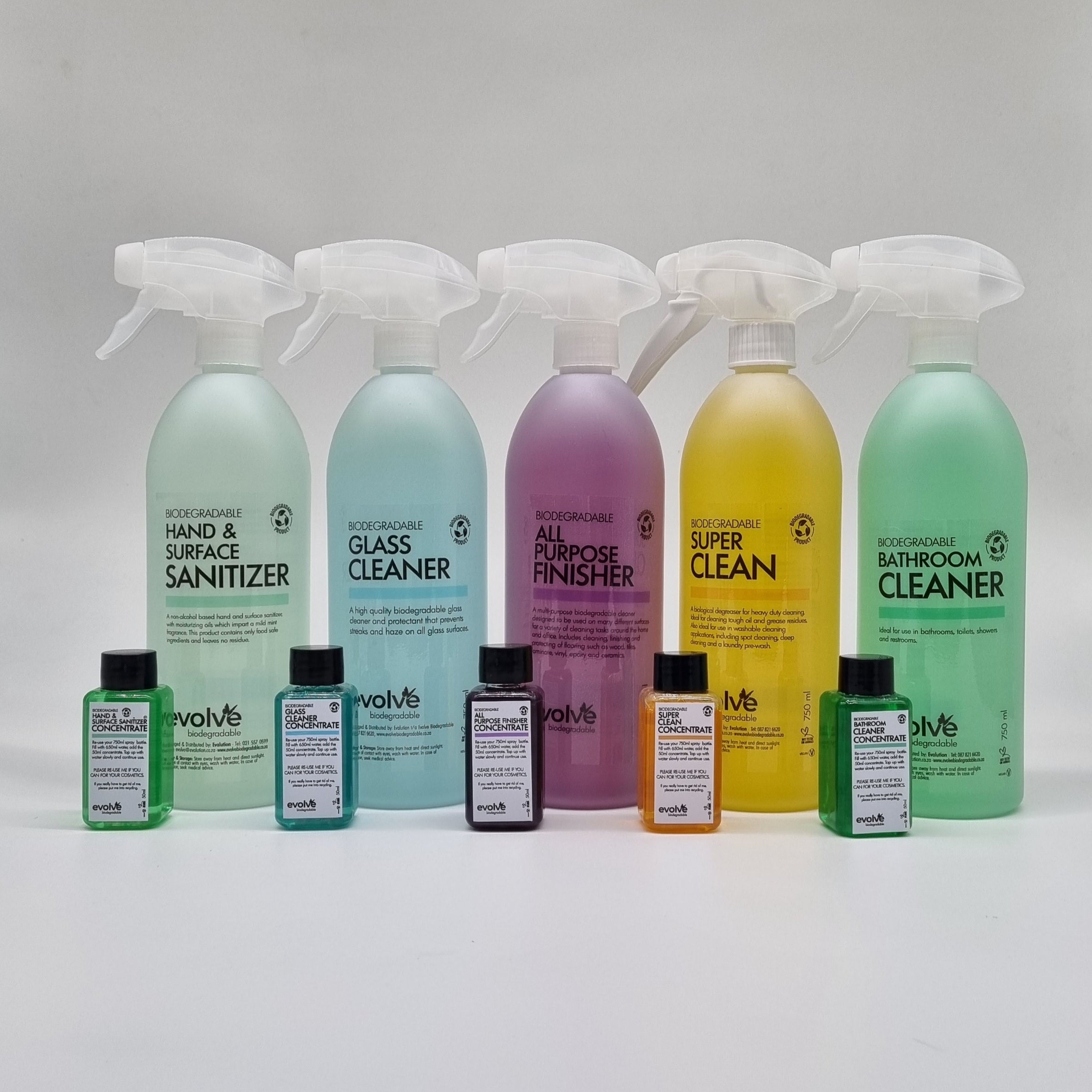Buy A Cleaning Combo 750ml with Refills A- Evolve Biodegradable